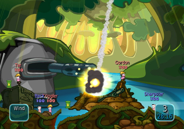 Screenshot de Worms: Battle Islands (Wii Ware) 2009 (3 de 14)